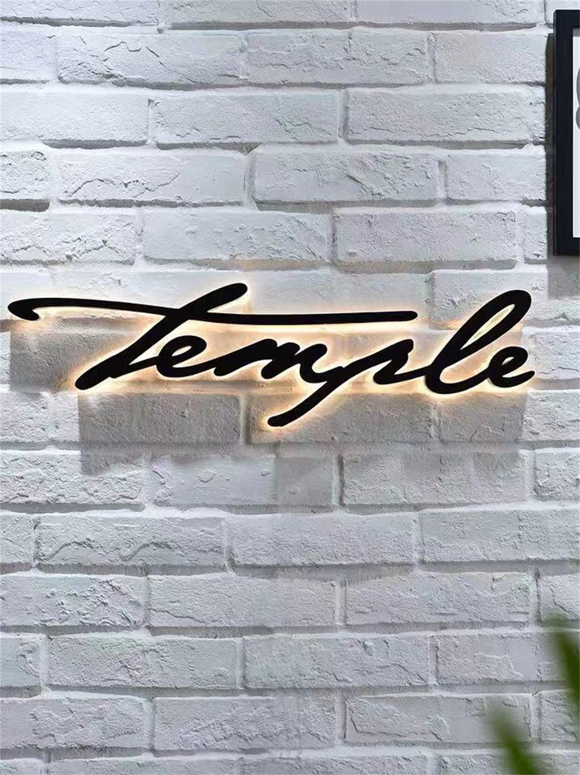 Custom 3D Stainless Steel Backlit Logo Sign for Outdoor and Indoor ...