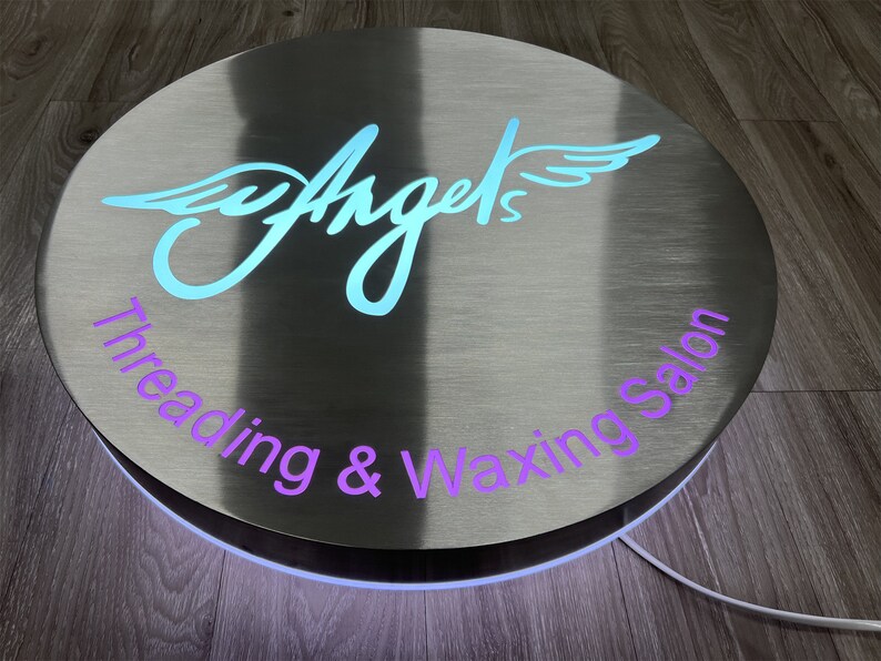 Backlit Light Box Led Metal Cut Out Neon Sign Halo Lighting - Etsy