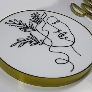 Circle Lighted Sign, 3D Lettering Signage, 3D Letters Shop Signs, 3D ...