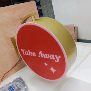 360 Rotating Lightbox Outdoor Sign for Business - Etsy