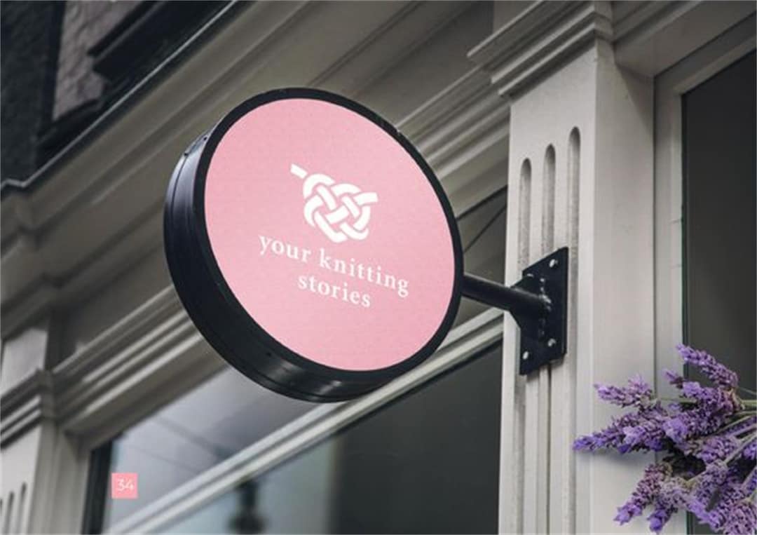 Double Side Circle Sign, Illuminated Round Light Box, Blade Signage ...