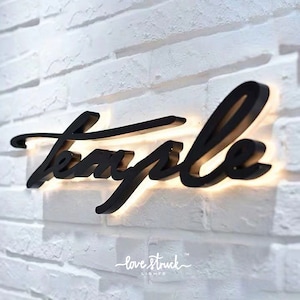 Custom 3D Backlit Logo Sign for Outdoor and Indoor Decor, Company Name ...