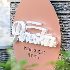 Custom Backlit Shop Name Sign Light, Business Logo Backlit Light ...