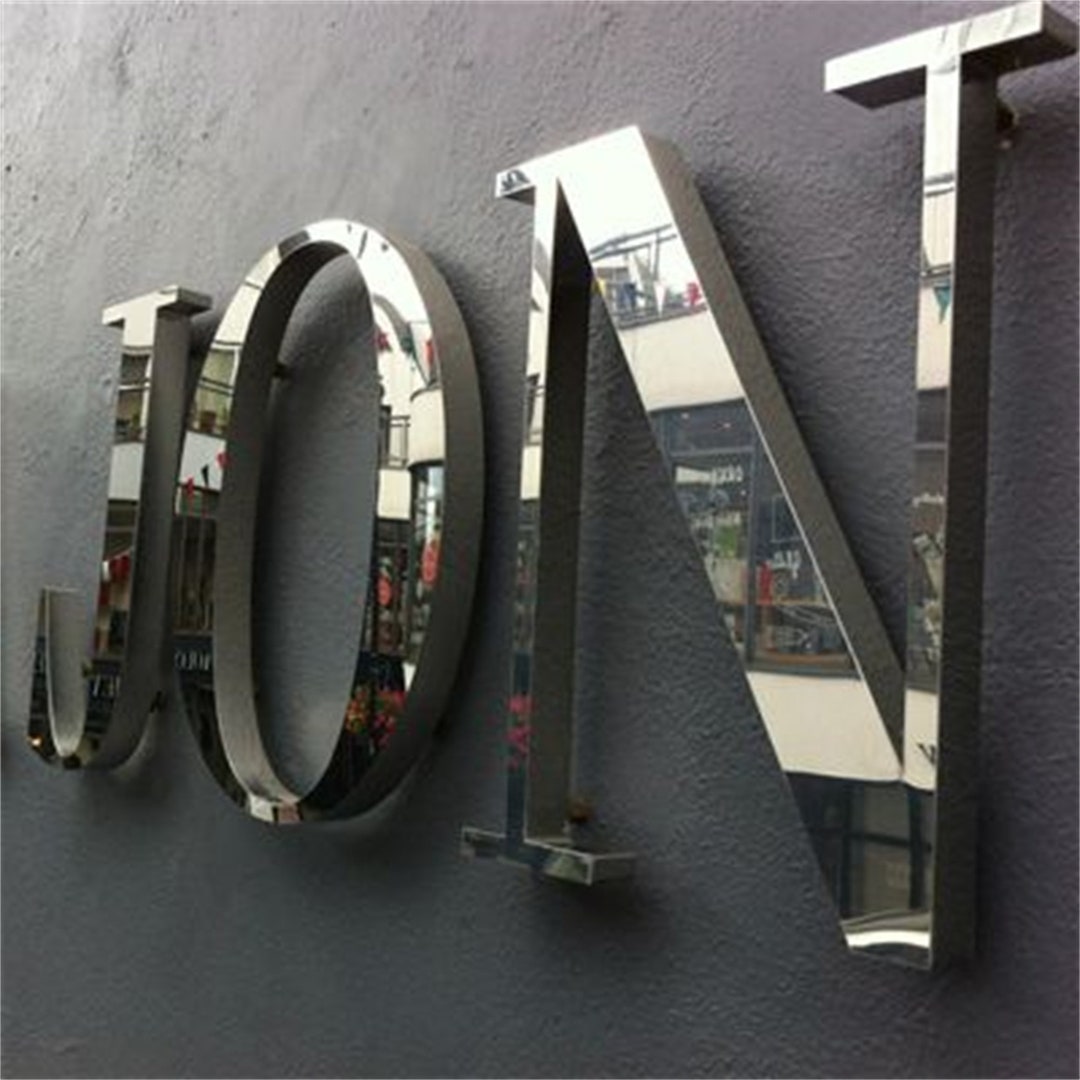 Acrylic 3D Letters Metal Signage Custom Logo Stainless Steel Custom ...