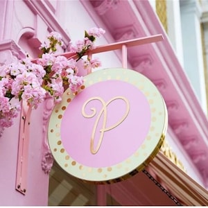 Custom Circle Backlit Logo Sign for Business Decor, Logo Design Into ...