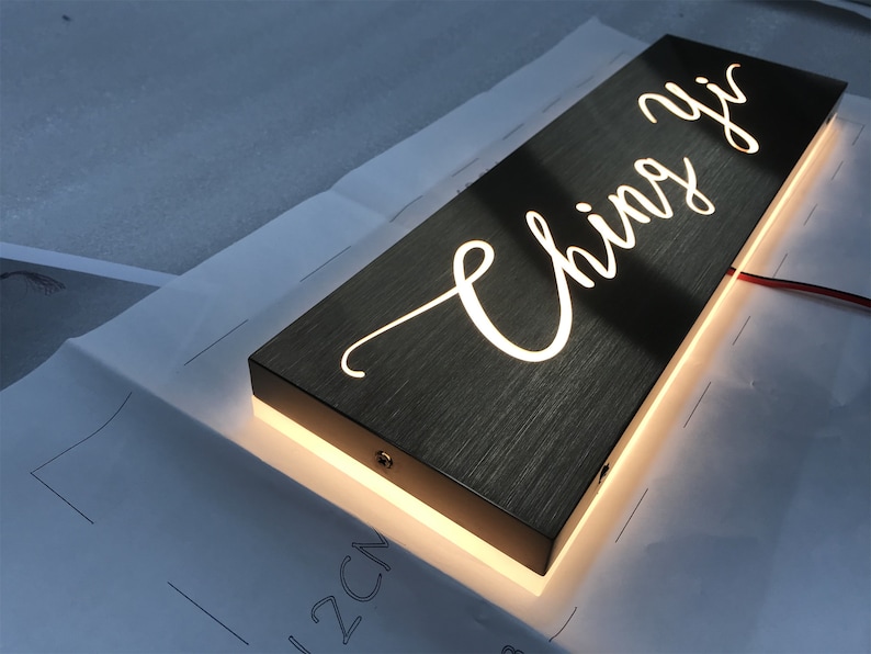 Custom Lightbox Signs Backlit Lightbox Signage LED Sign - Etsy