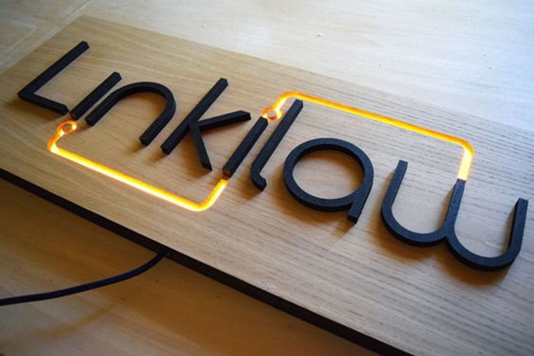 Illuminated Sign, LED House Name in Stainless Steel, Custom House Signs ...