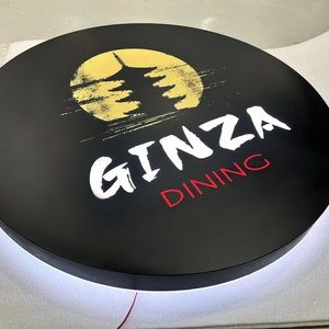 Back and Font Lit Sign Logo Light Box , Custom Fabric Led Box Sign ...