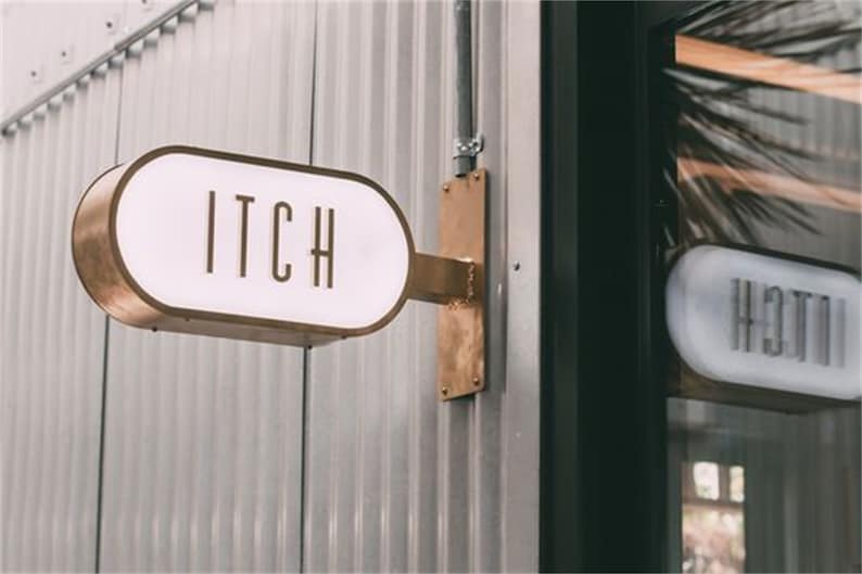 Double Sided Custom Round Exterior Circle Sign and Illuminated - Etsy