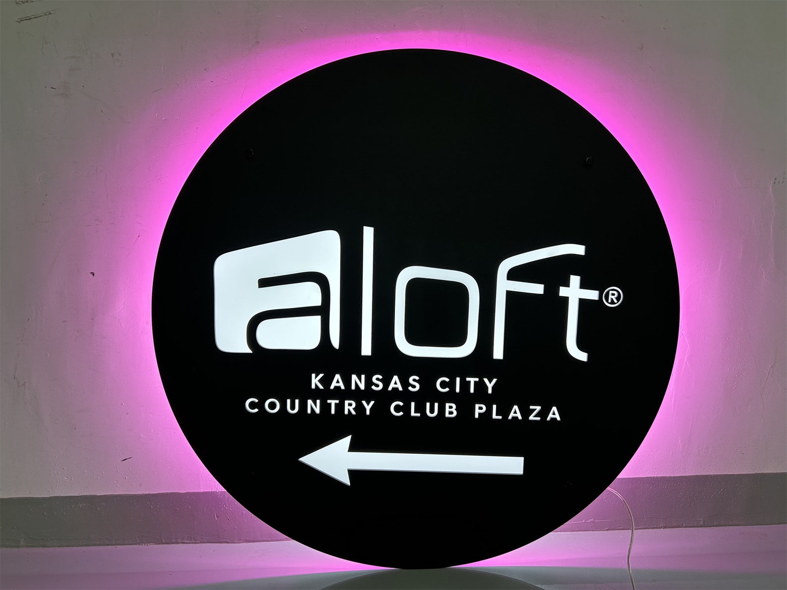 Circle Lighted Sign, 3D Lettering Signage, Logo Backlit LED Signs and ...
