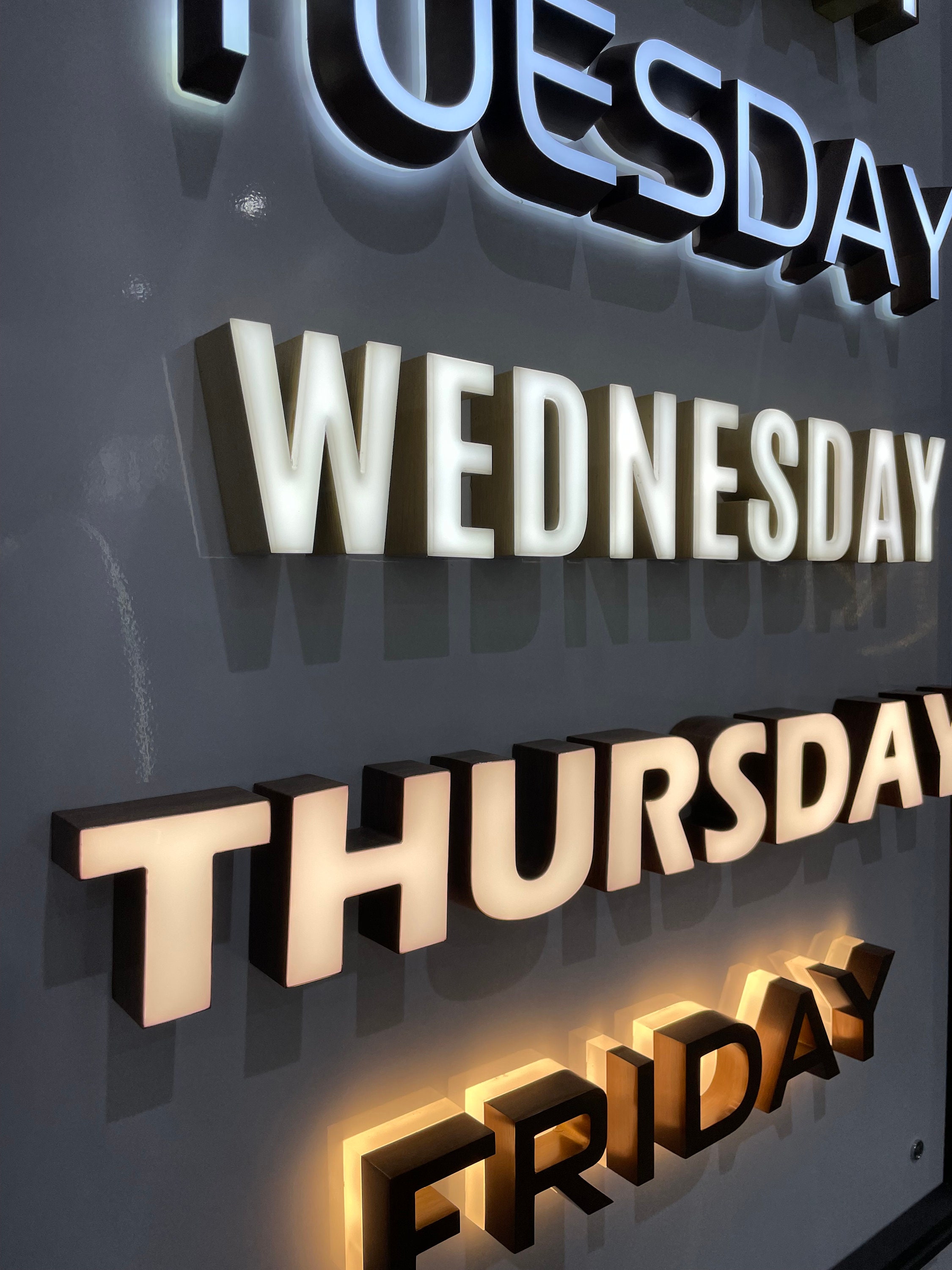 Custom Metal Backlit Sign, LED Channel Letter Signage - Etsy