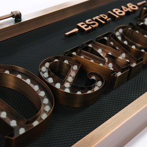 Vintage Bubble Lighted Signs, Backlit Lightbox Signage, LED Sign Board ...