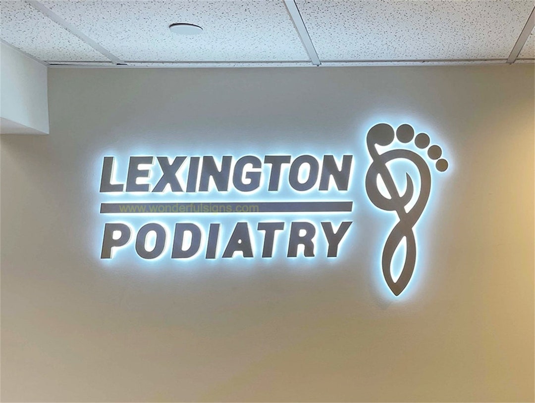 Light Sign , Business Custom Led Sign, Backlit Stainless Steel 3D ...