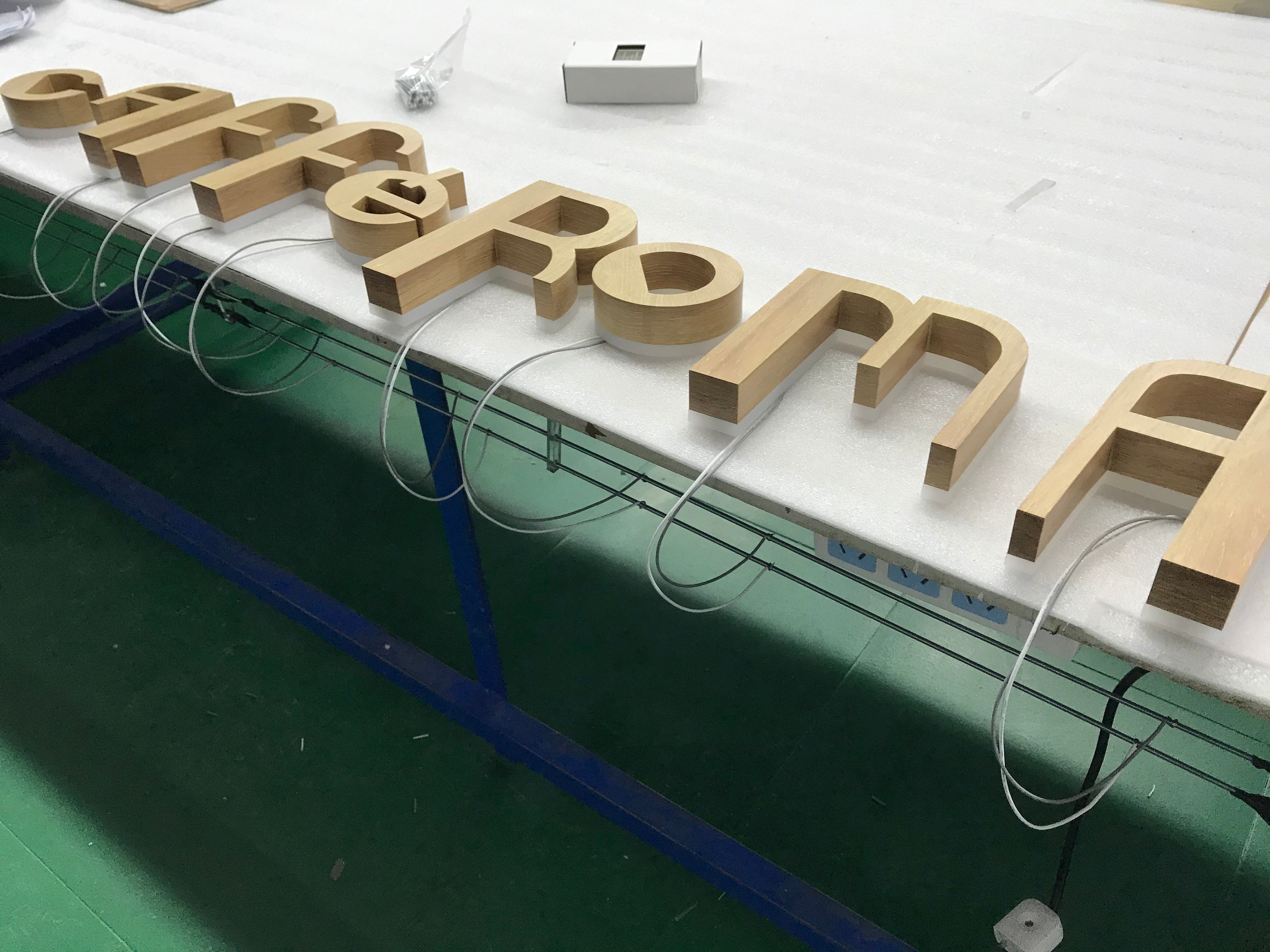 Custom Stainless Steel Backlit Sign, Business Logo Letter Backlit ...