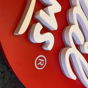 Custom Backlit Shop Name Sign Light, Business Logo Backlit Light ...