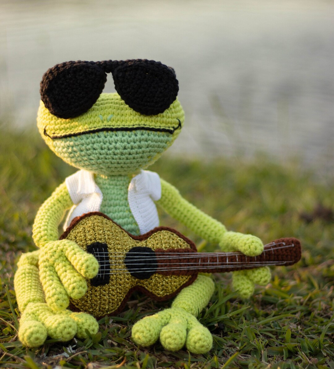 Crochet Frog Amigurumi, Crochet Frog Plush, Handmade Frog, Crochet Frog ...