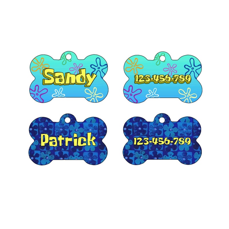 Spongebob Name Tag - Etsy