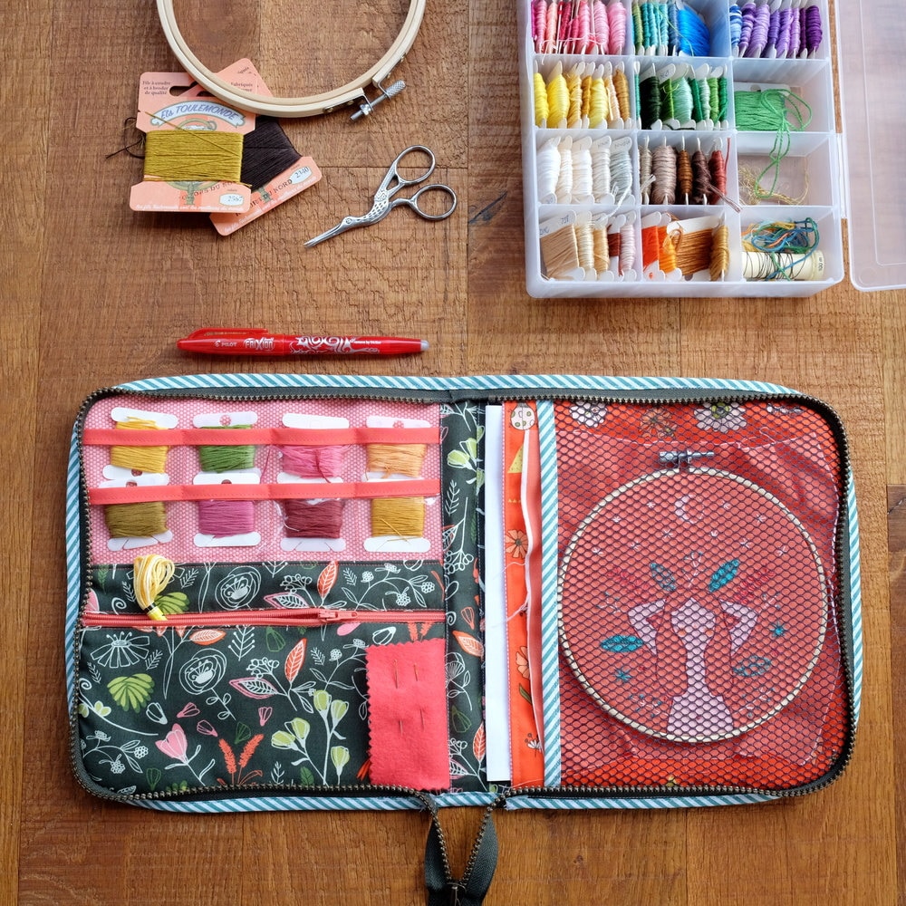 Embroidery Pouch Sewing Pattern Sew a Case to Hold All Your Embroidery ...