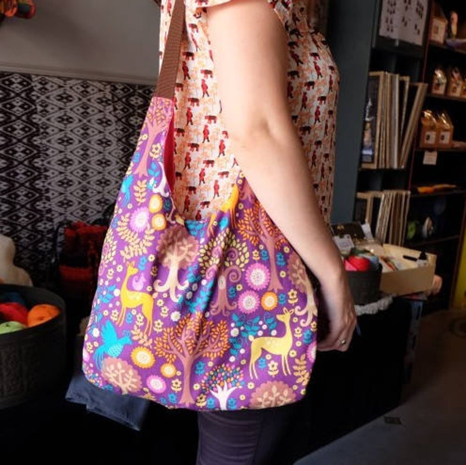 MIDI Shoulder Bag Sewing Pattern. Pdf Download. Beginner Friendly Step ...