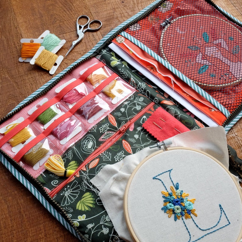 Embroidery Pouch Sewing Pattern - Case to Hold All Your Embroidery ...