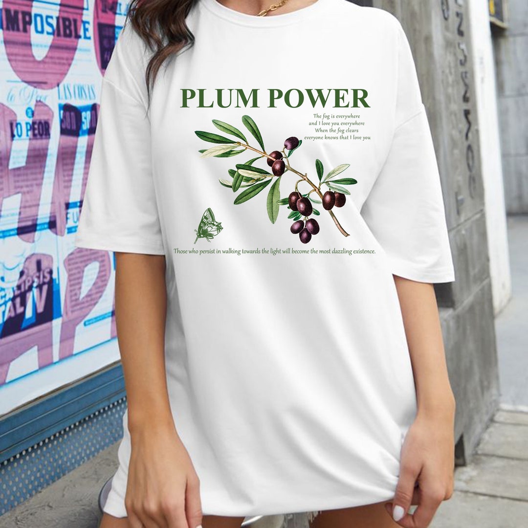 Plum Power Png,plant Sublimation Design Png,fruits Design Png,t Shirts ...