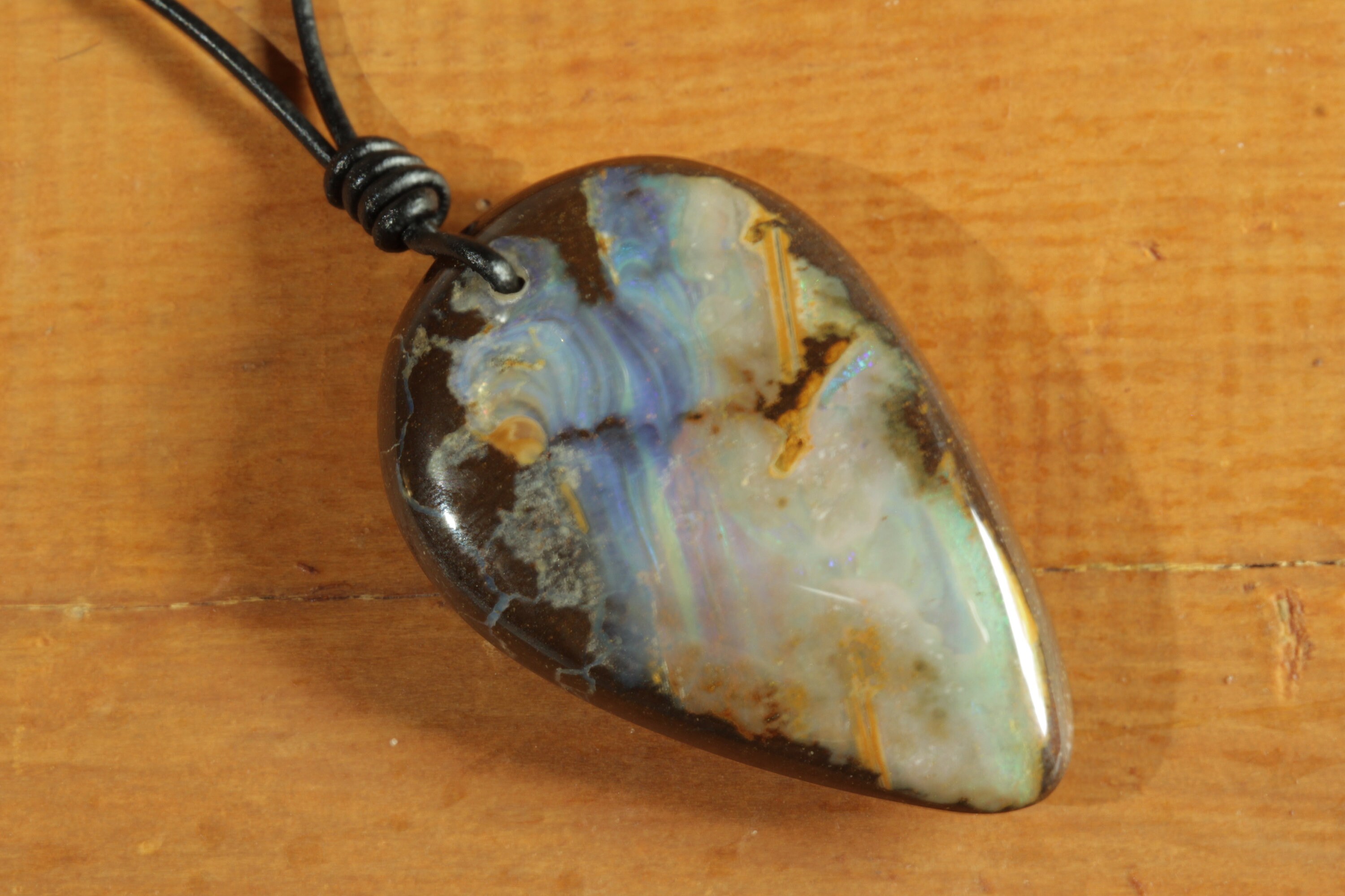 Free Shape Inverted Teardrop Pastel Colored Solid Boulder Opal | Etsy