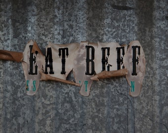 Eat More Beef Decal - Etsy