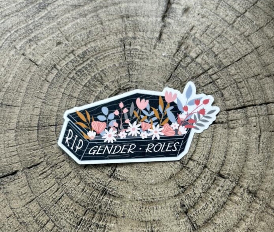 RIP Gender Roles Vinyl Sticker - Etsy