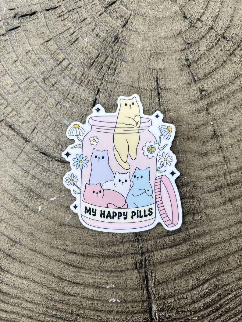 My Happy Pills Vinyl Sticker - Etsy