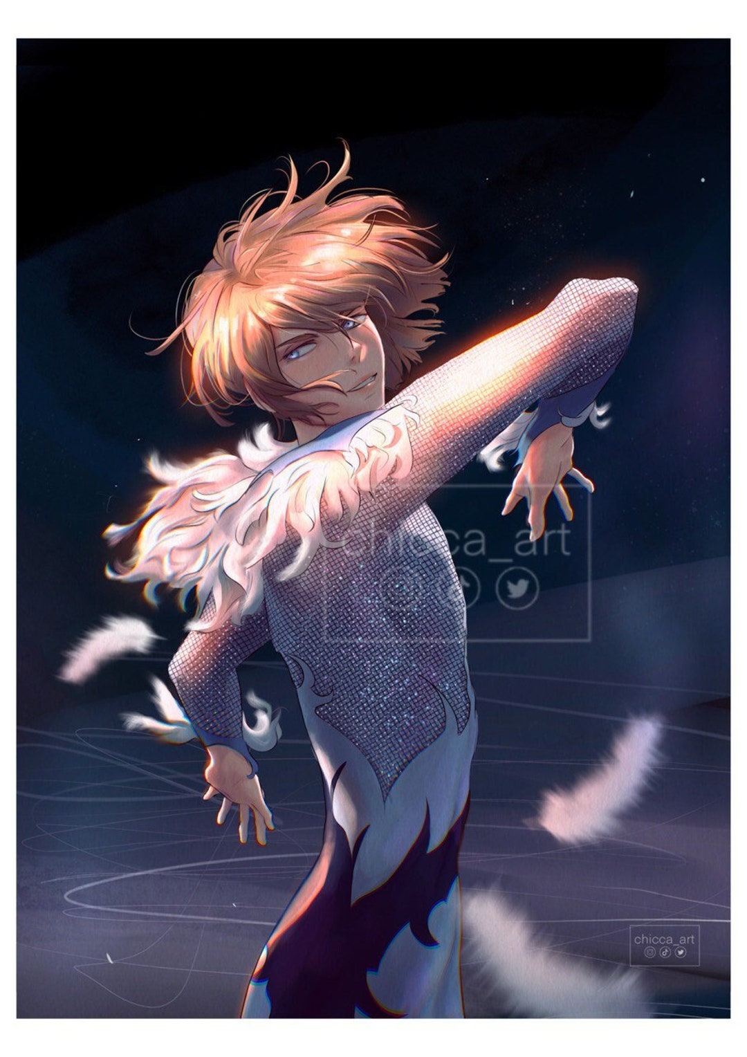 Skating Yurio Art Print - Etsy