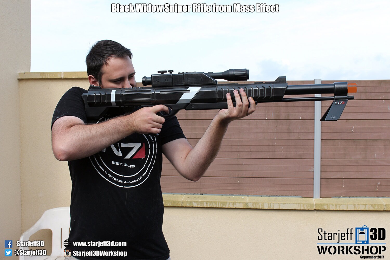 Black Widow Prop From Mass Effect Fan Art Etsy