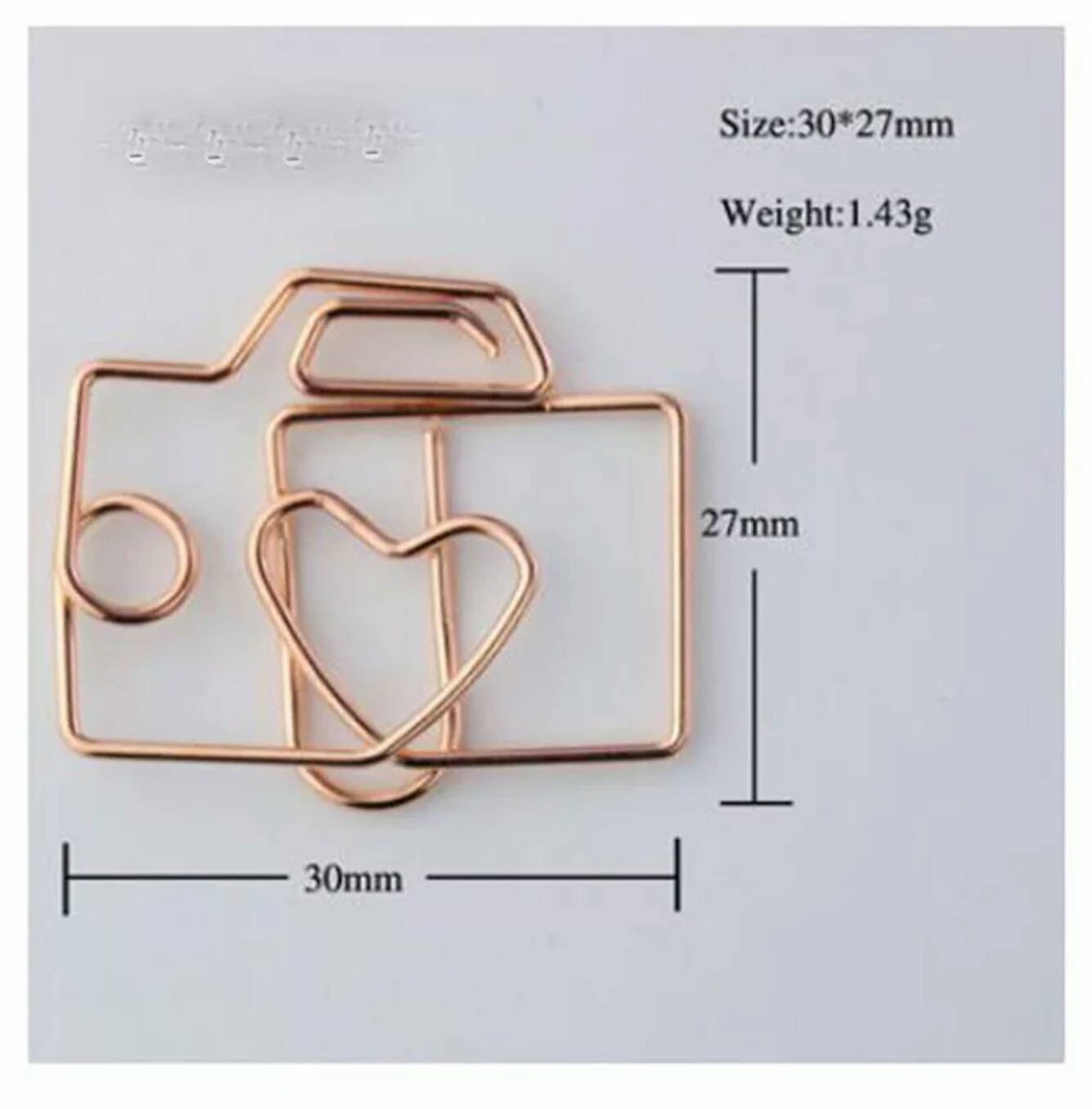 Gold Paper Clips Paper Clip UK Paper Clips Bookmark Rose - Etsy UK