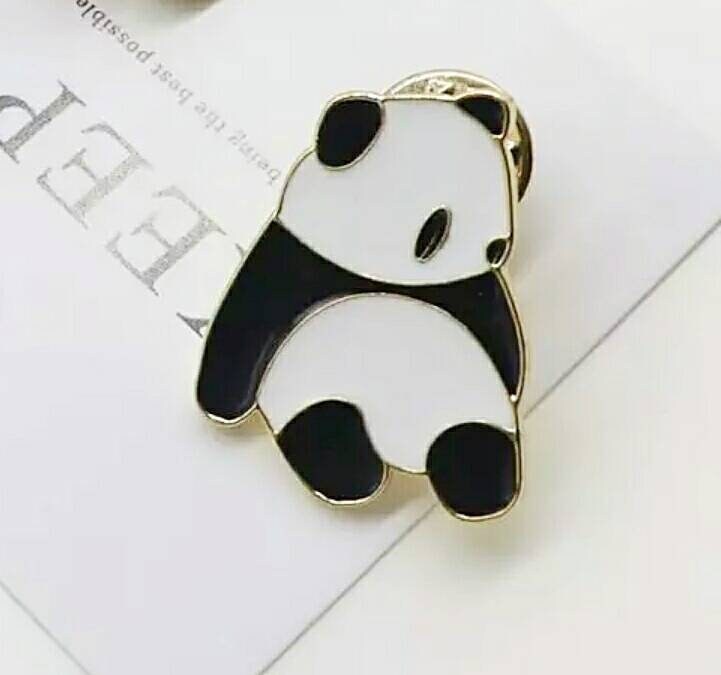 Panda pin Panda enamel pin cute pins Enamel Pins Panda | Etsy