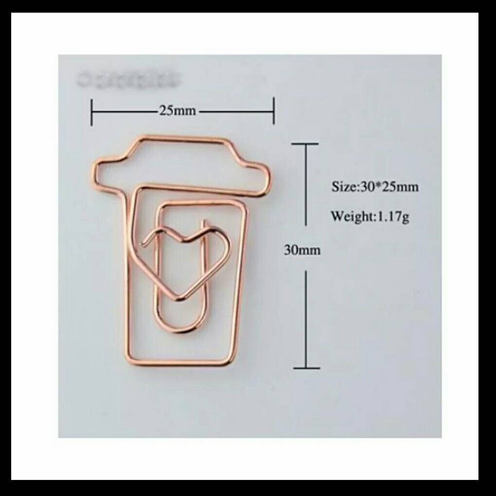 Gold Paper Clips Paper Clip UK Paper Clips Bookmark Rose - Etsy UK