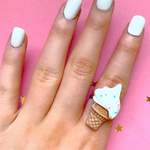 CUTE Rings Adjustable Ring Kawaii Ring Festival Jewellery - Etsy