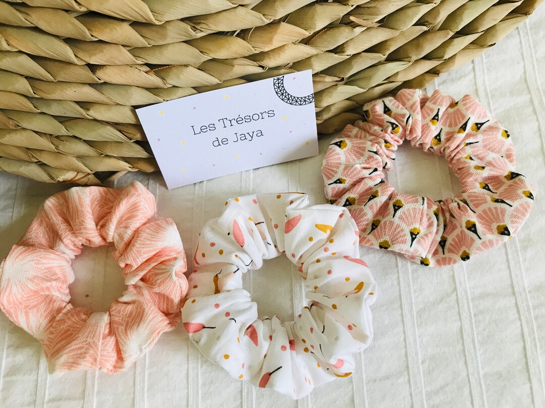 Little Girl's Hair Scrunchie, Double Gauze and Printed, Mini Baby ...