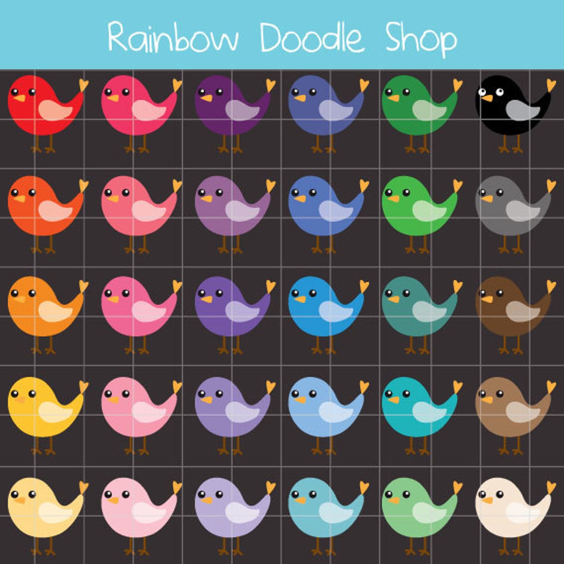 Bird Clipart, Birds Clip Art, Bird Clip Art, Pets Clipart, Colorful ...