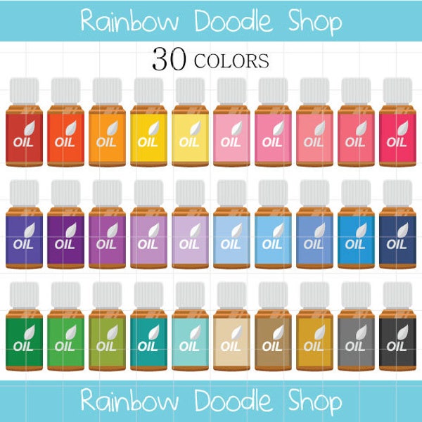 Essential Oil Clipart - Etsy