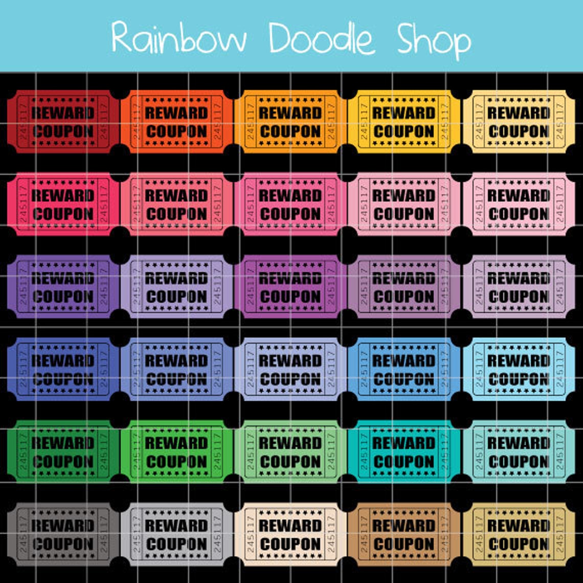 Reward Coupon Clipart, Ticket Clip Art, Coupon Clipart, Carnival ...