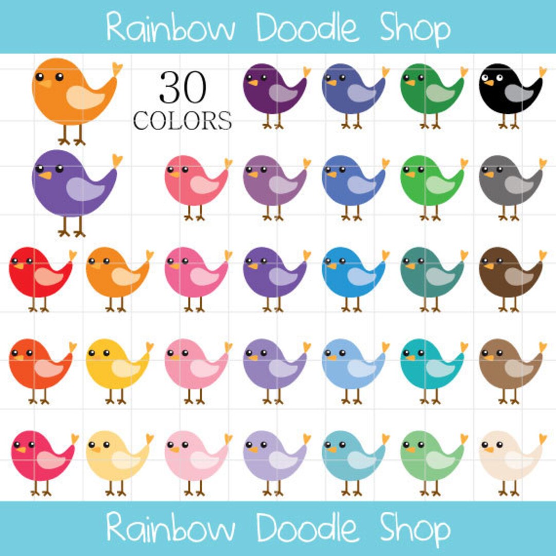 Bird Clipart, Birds Clip Art, Bird Clip Art, Pets Clipart, Colorful ...