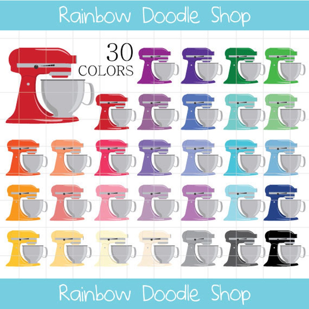 Stand Mixer Clipart, Cake Mixer Clip Art, Baking Clipart, Baking ...