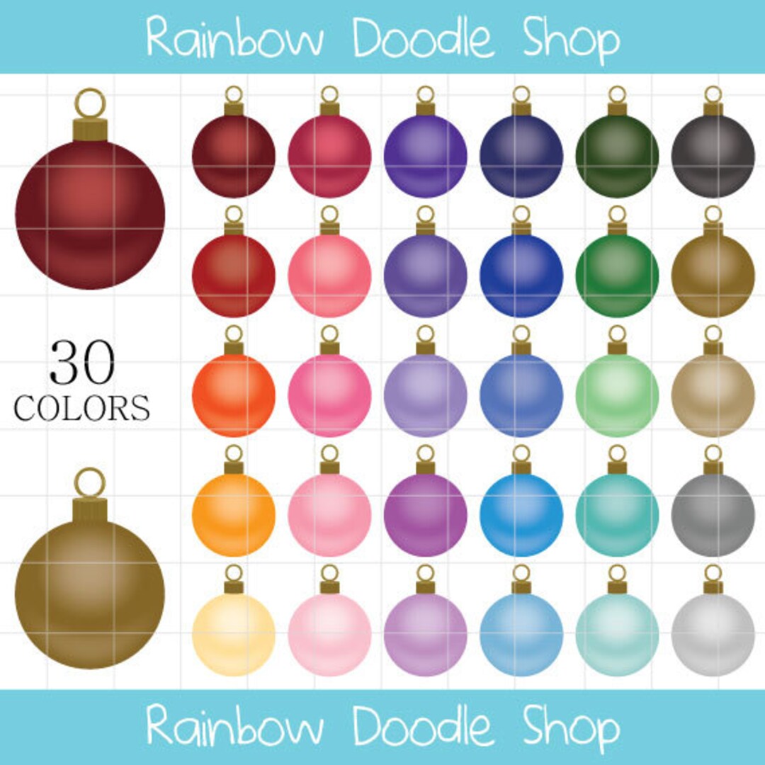 Christmas Ornaments Clipart, Christmas Clipart, Ornaments Clipart ...