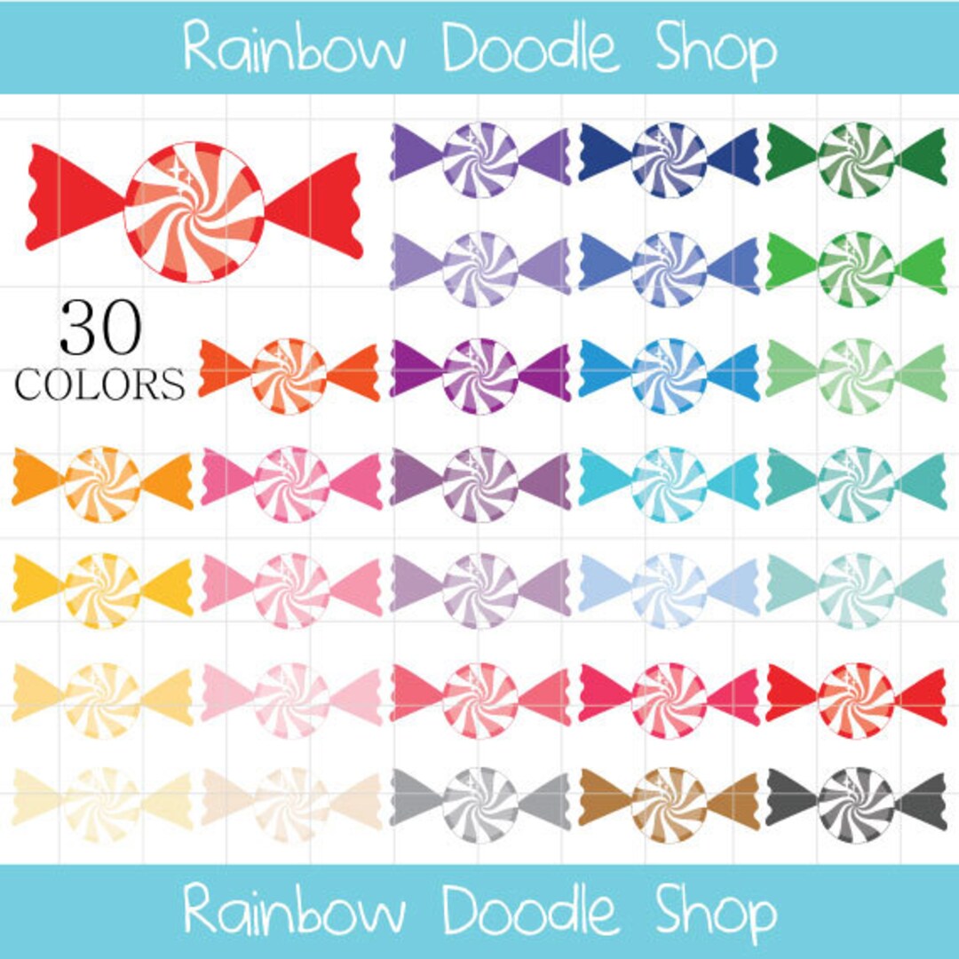 Sweets Clipart, Colorful Candy Clip Art, Colourful Sweets Clipart ...