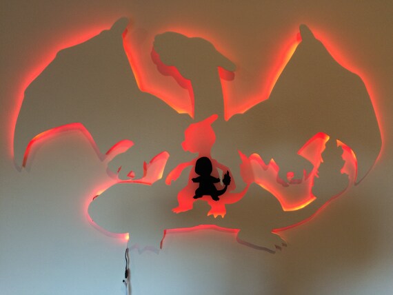 Charizard Evolution Wall Light | Etsy