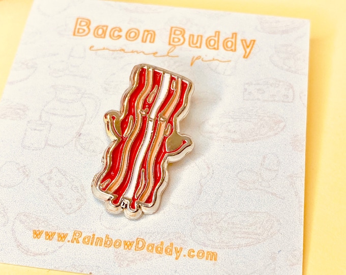 Bacon Enamel Pin - Etsy