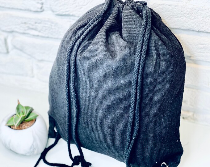 Hipster Cord Drawstring Backpack Drawstring Bag Cotton Cord - Etsy
