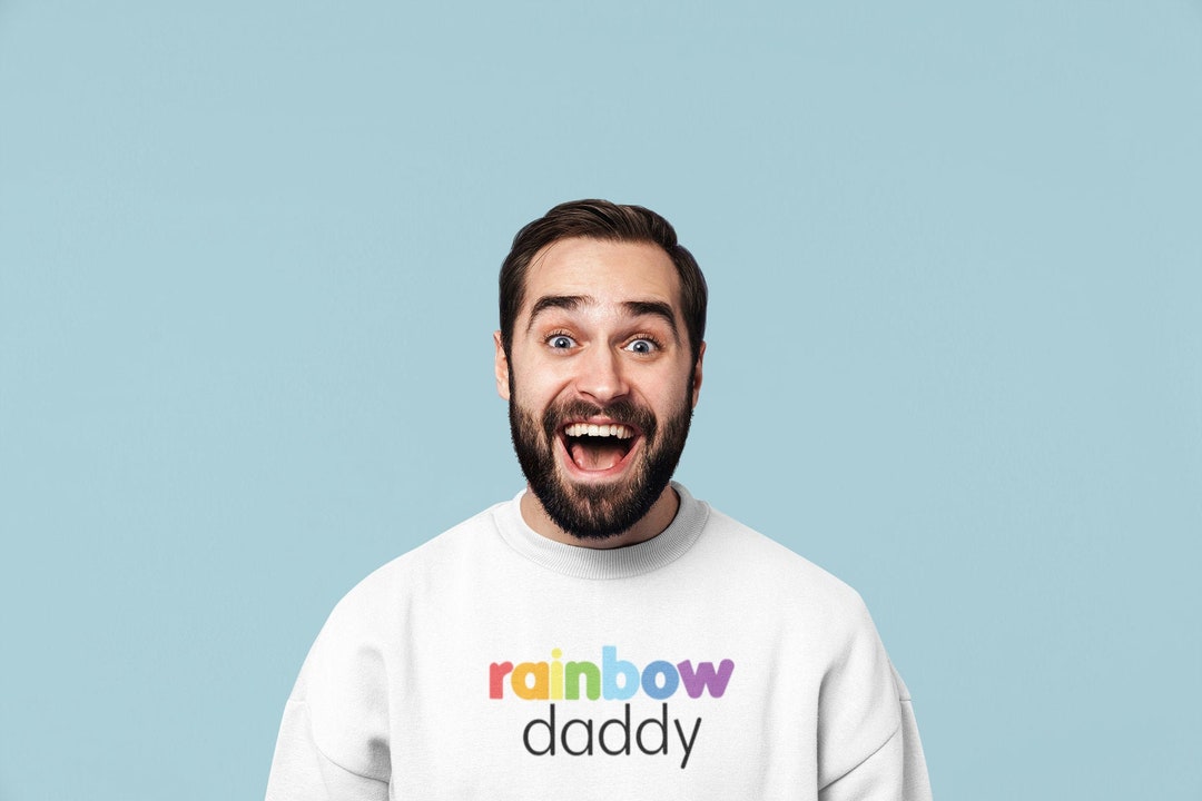 Rainbow Daddy Sweatshirt | Rainbow Papa Sweatshirt | Gay Pride | Gay ...