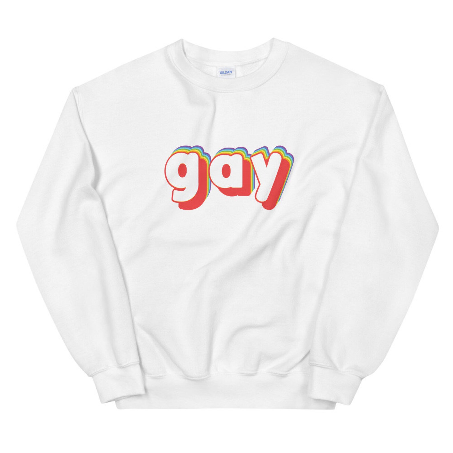 GAY Rainbow Sweatshirt PRIDE 2021 Sweatshirt Gay Pride | Etsy