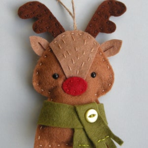 Reindeer Craft Kit, Reindeer Sewing Kit, Christmas Craft Kit, Christmas ...