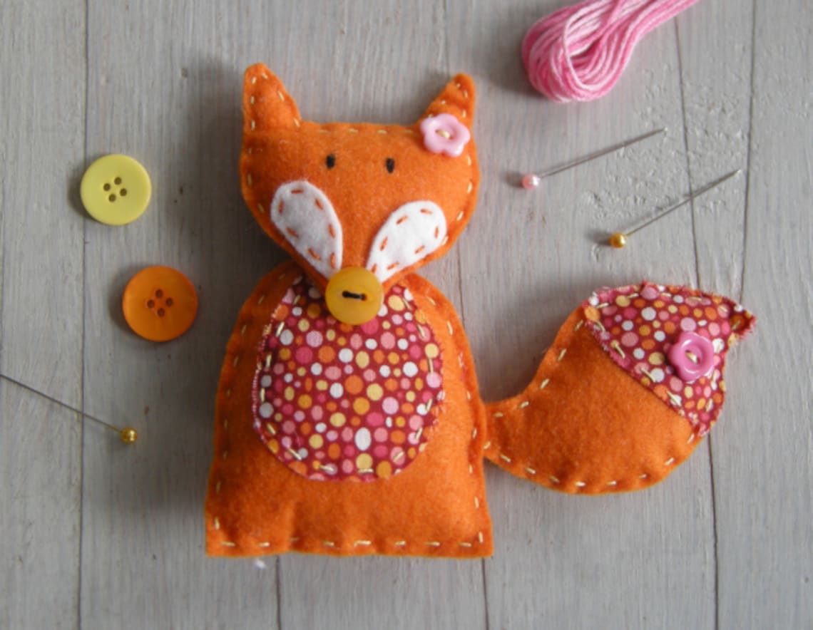 Fox Craft Kit Fox Sewing Kit Kids Craft Fox Decoration - Etsy